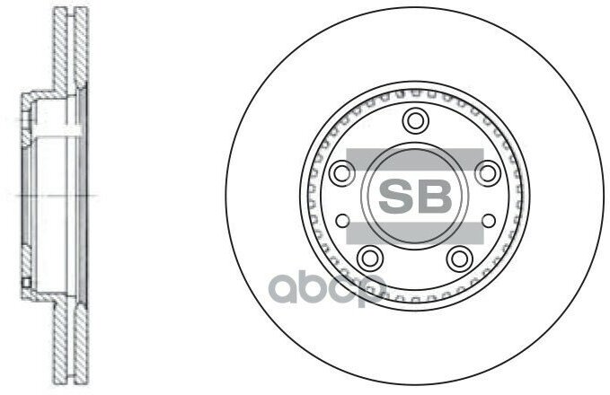 Диск тормозной передний! Mazda 6 1.8-2.3/2.0Di 02> Sangsin brake арт. SD4406