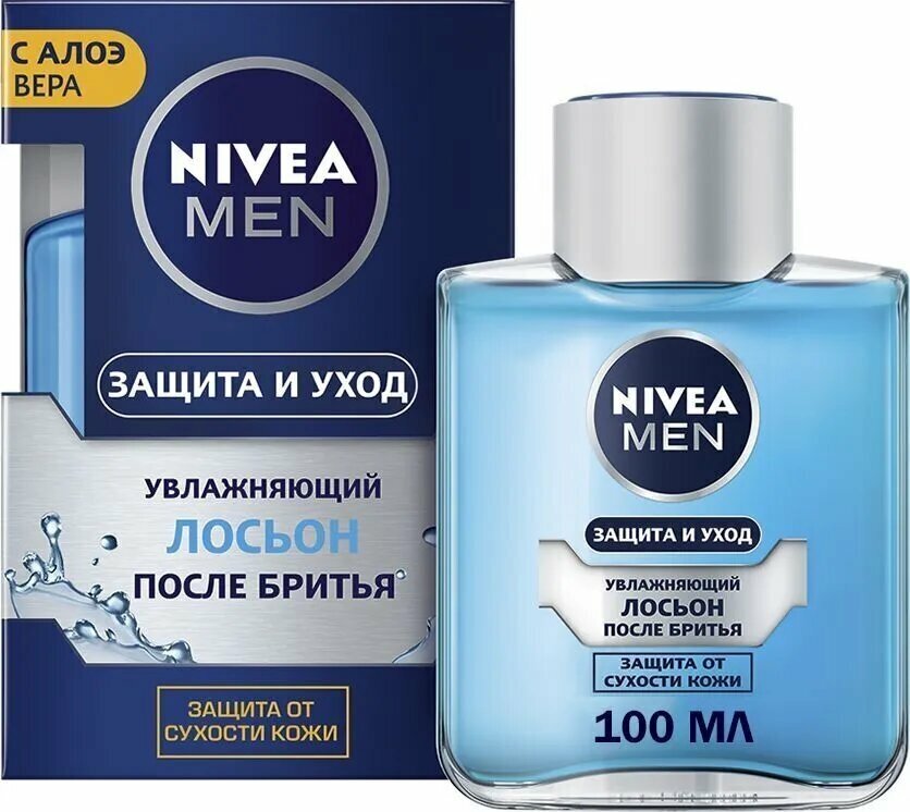 Лосьон после бритья, Nivea Men, увлажняющий классический, защита и уход, 100 мл