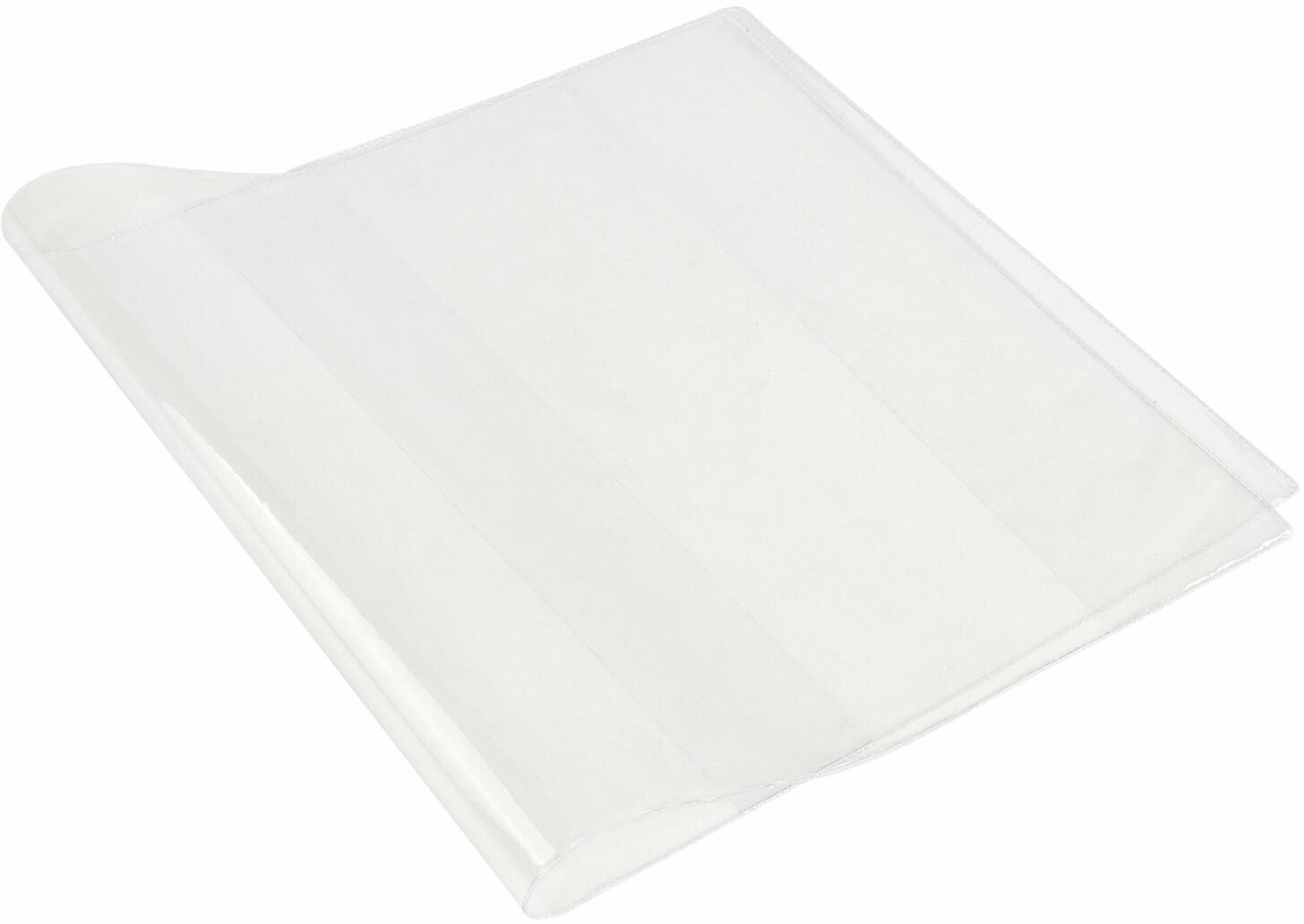 Упаковка 50 шт. Обложка ПВХ со штрихкодом для учебников изд-ва Титул, англ. язык Биболетовой, суперплотная, 150 мкм,286х550 мм, прозрачная, юнландия, 229335