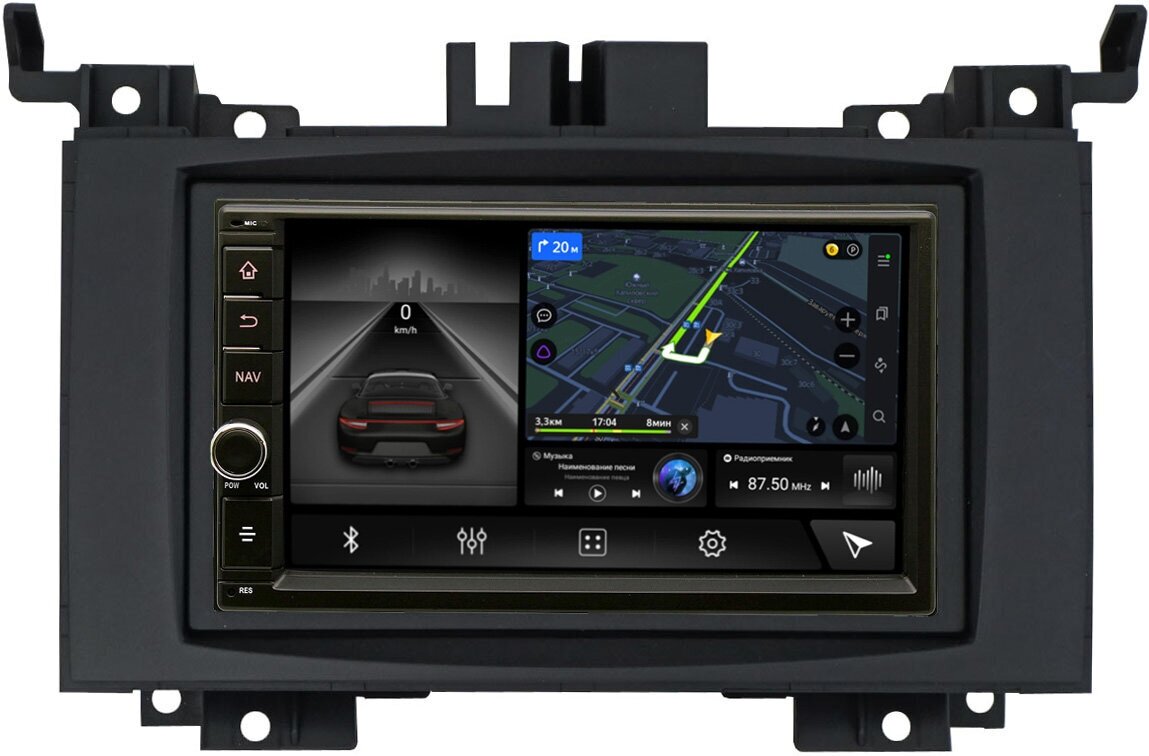 Штатная магнитола Mercedes Sprinter (W906) 2006-2018 Canbox GTR056-RP-BMSP-363 Android 10 (4/64, DSP, IPS, Carplay) С крутилкой