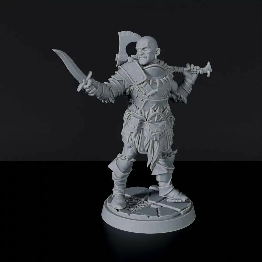 Миниатюра D&D "Боец Голиаф" 32 мм (DnD, Dungeons & Dragons, ДнД, Подземелья и Драконы, Pathfinder)