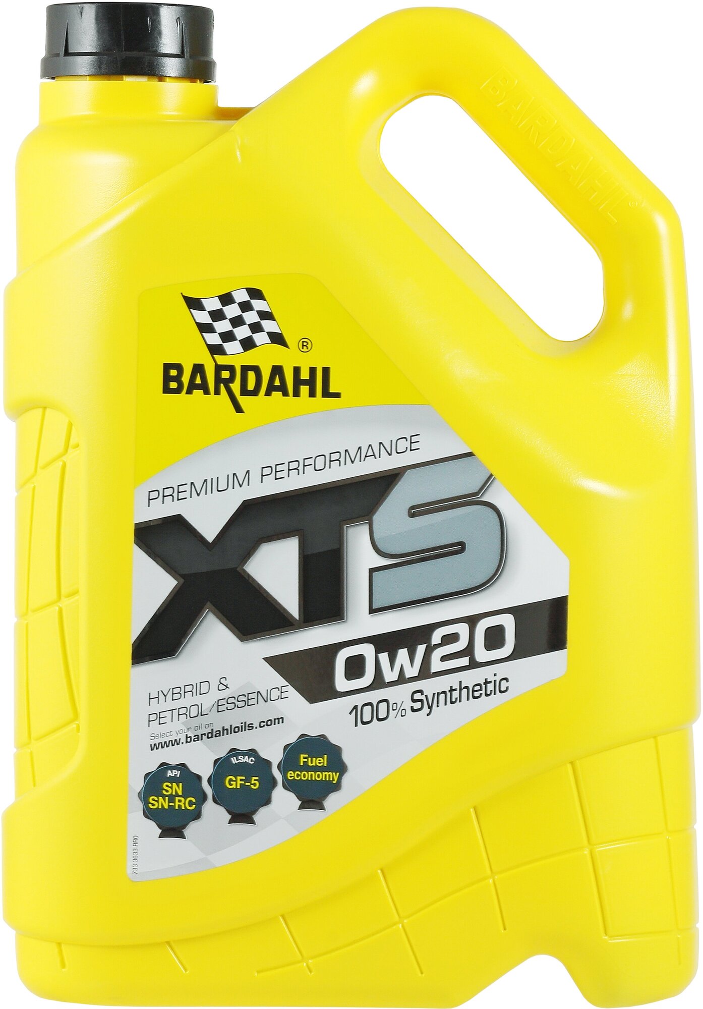 Моторное масло синтетическое 0W-20, BARDAHL 36333, 5 л