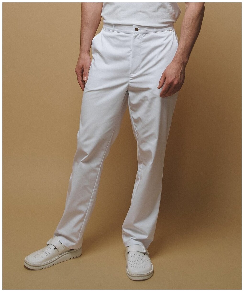 ENIGMA Брюки мужские 319011 (54, Белый)