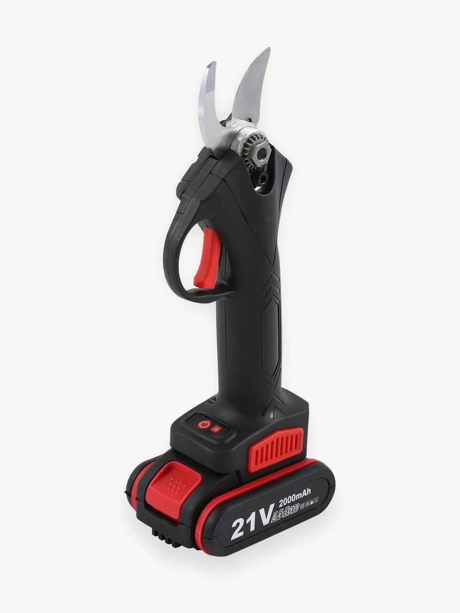 Ручной садовый секатор аккумуляторный 2 АКБ, электрический сучкорез для обрезки деревьев