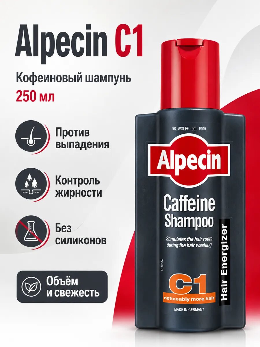 Шампунь против выпадения волос Alpecin C1 250мл