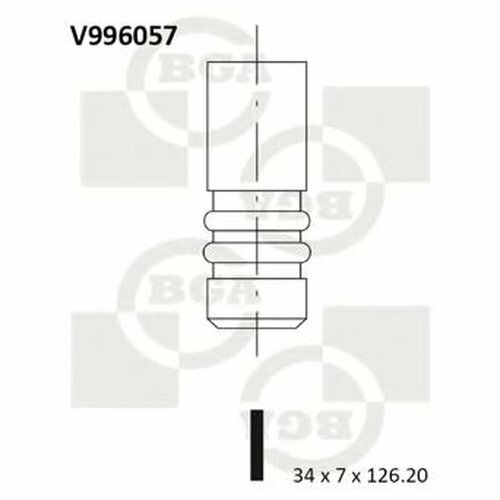 Впускной клапан Bga V996057 для Hyundai Terracan; Kia Carnival I, II, III