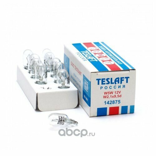 Лампа 12V W5W 5W Teslaft 1 шт. картон 142875 Teslaft 142875