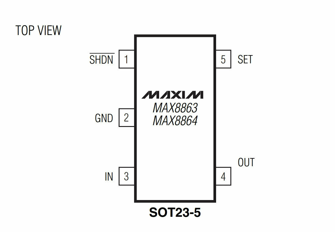 Микросхема MAX8864T