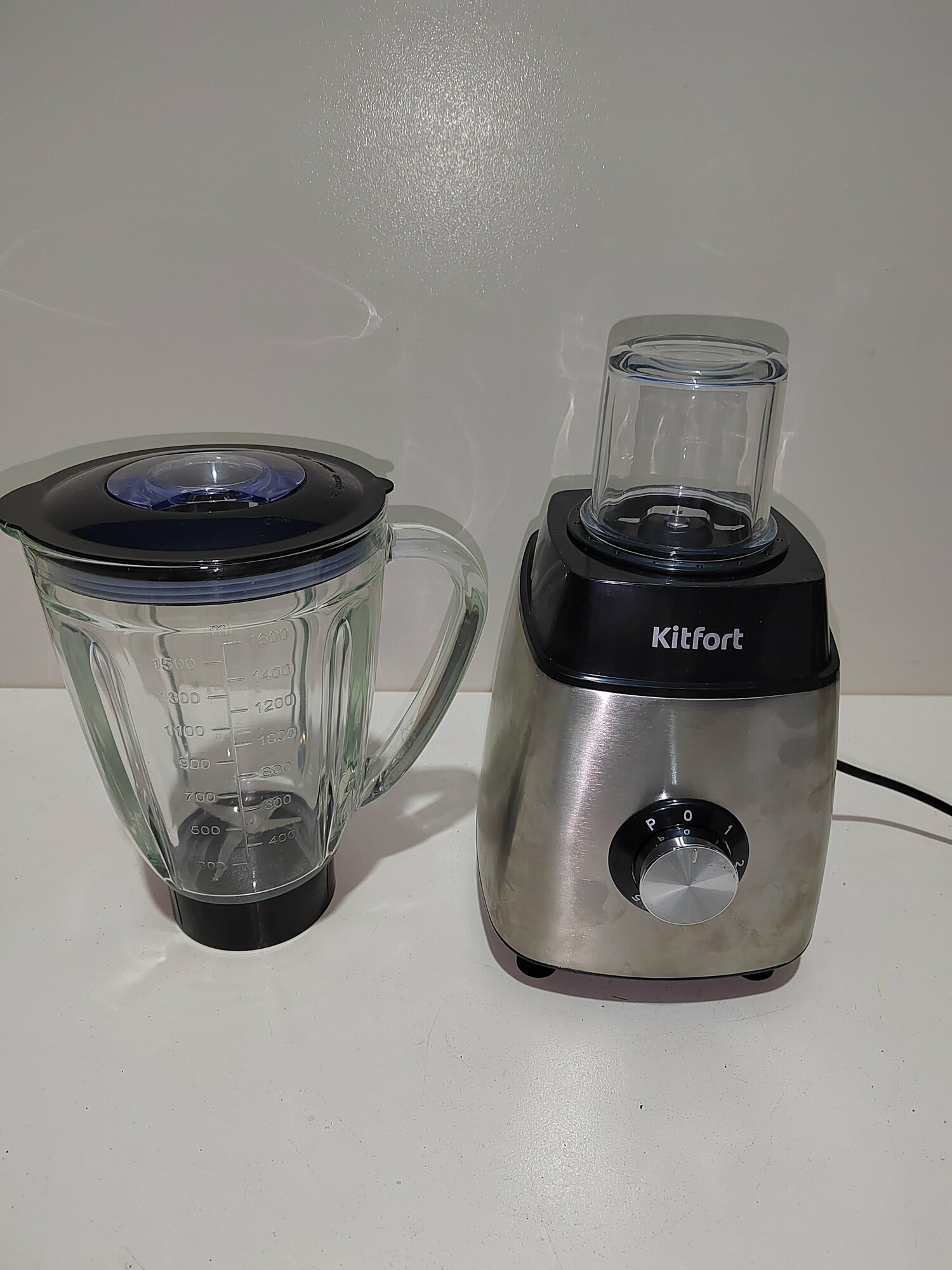 Стационарный блендер Kitfort KT-1341-1, серебристый металлик — купить в интернет-магазине по ...