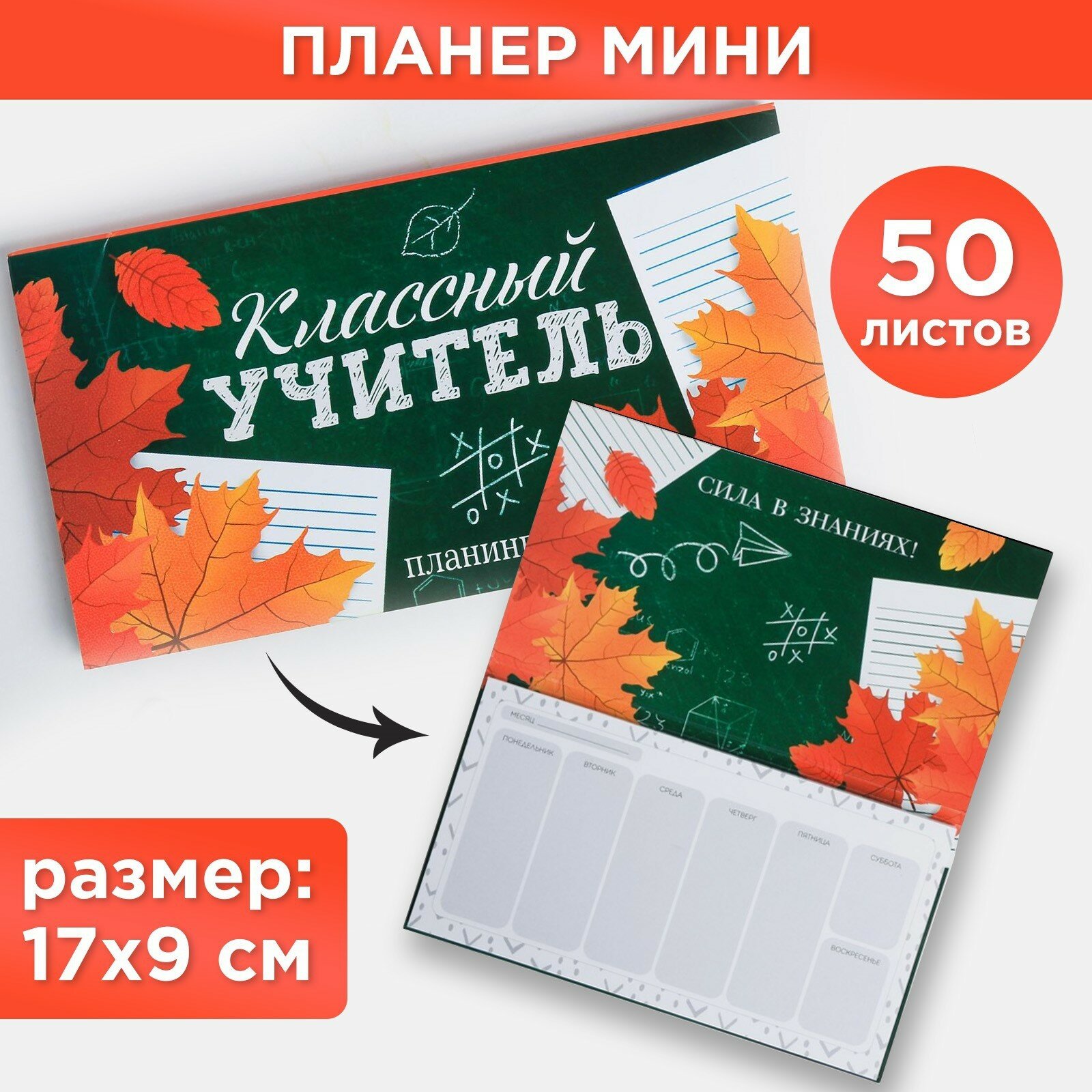 Планер мини с отрывными листами «Классный учитель»