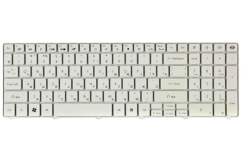 Клавиатура для ноутбука Packard Bell EasyNote TE11HC Белая