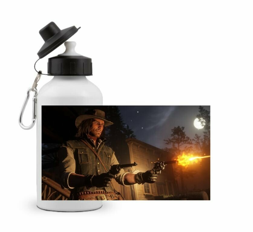 Бутылка спортивная RED DEAD REDEMPTION 2, РЕД деад редемптион 2 №12