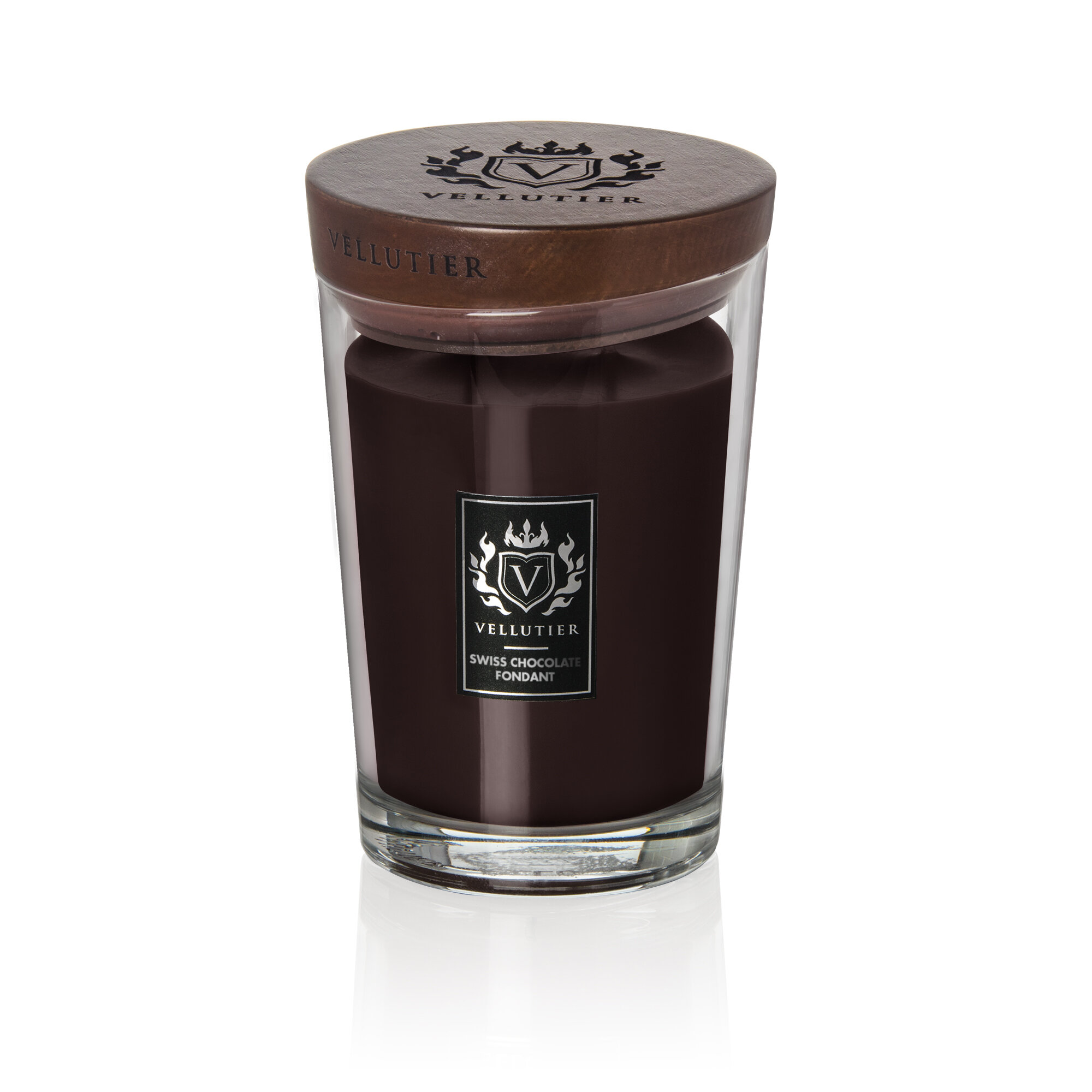 Vellutier / Свеча большая Швейцарский шоколадный фондан 515гр / Swiss Chocolate Fondant