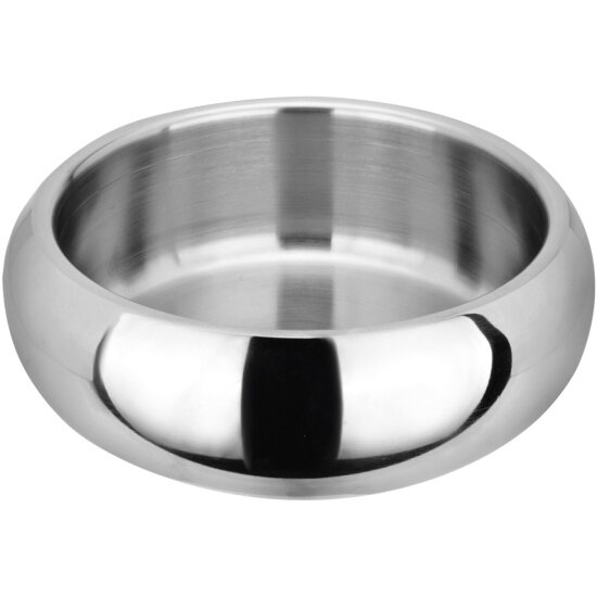 Миска для животных металлическая Triol интерьерная на силиконовой резинке "Техно", 400 мл