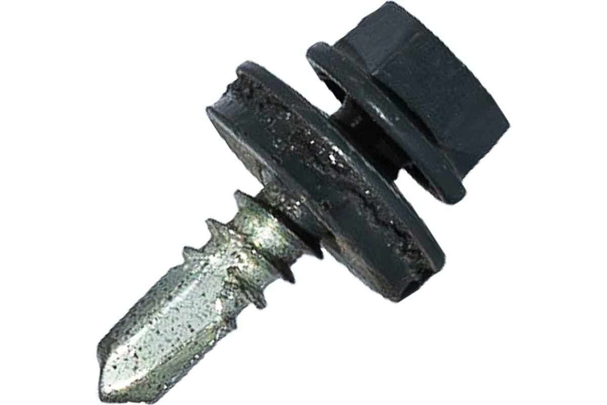 HARDWEX Саморез кровельный по металлу ТМ HWX7-W-P9-5.5x19 мм. св.№3, RAL 7024, 250 шт 5190000023682