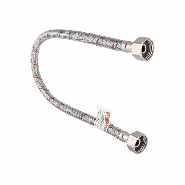 Гибкая подводка для воды Valtec 1/2" г/г, 100 см (VTf.001. IS.0404100)