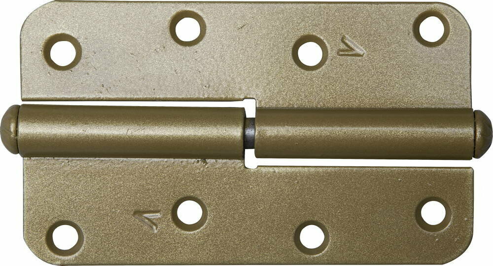 Карточная петля ПН-110, 110x41х2.8 мм, левая, золотая металлика