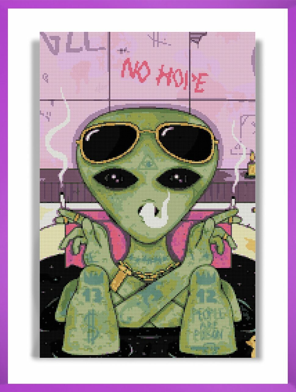 Алмазная мозаика на подрамнике - вышивка No hope 40 х 60 см