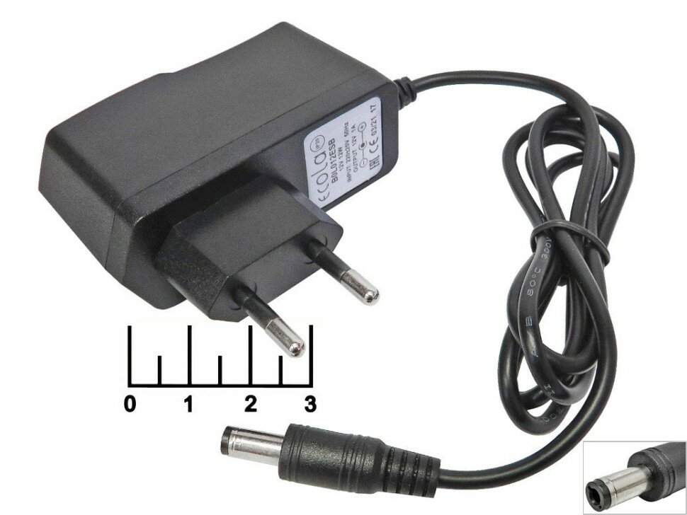 Блок питания 12V 1A 12W B0L012ESB Ecola (5.5*2.5)