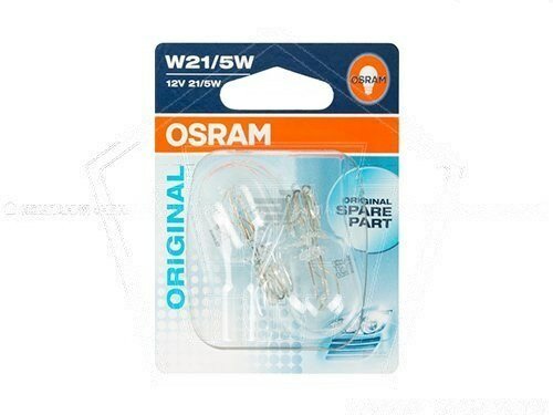 Лампа 12 v 21/5 w (2-х контакт.) osram ( габариты) без цоколя w3*16g original (7515)