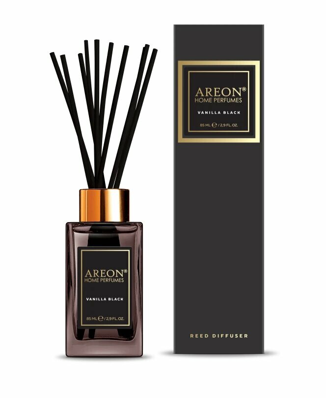Аромадиффузор с палочками Areon Home Perfumes 85ml Premium Vanilla Black