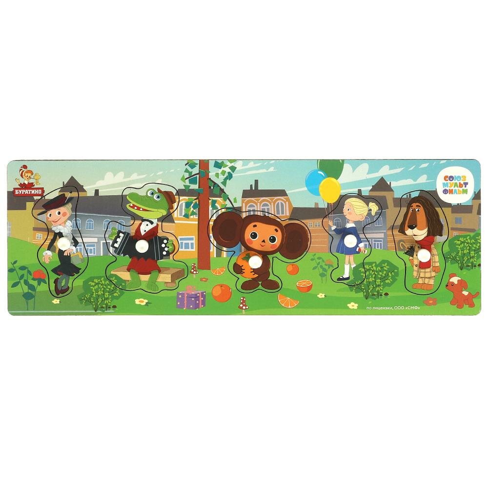 Игрушка деревянная вкладыши Союзмультфильм Буратино игрушки из дерева CHEB-28