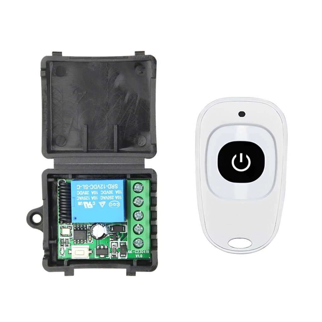 DC12V24V электромагнитный замок электрический пульт дистанционного управления дверью-433 МГц-черный