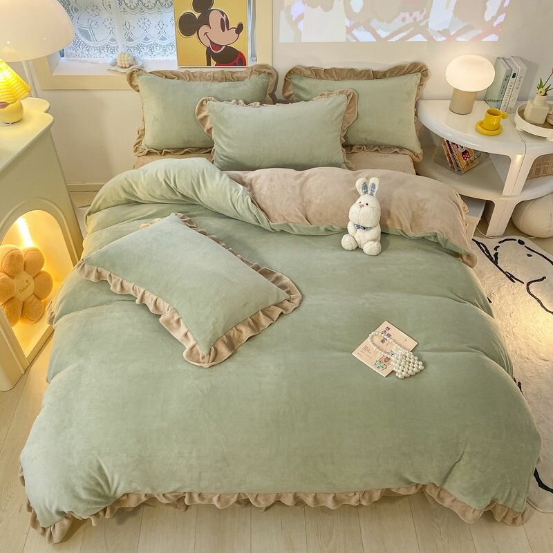 Чехол для одеяла из четырех частей, размер 150*200cm, Подходит для кровати 1,2 м