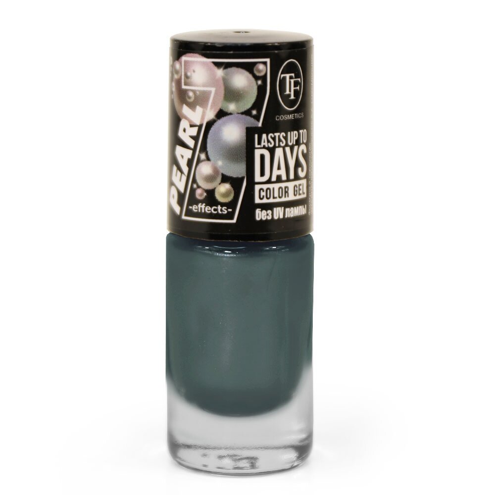 Гель-лак для ногтей TF Cosmetics "Color Gel PEARL" тон 336 "Черный перламутр", 8 мл