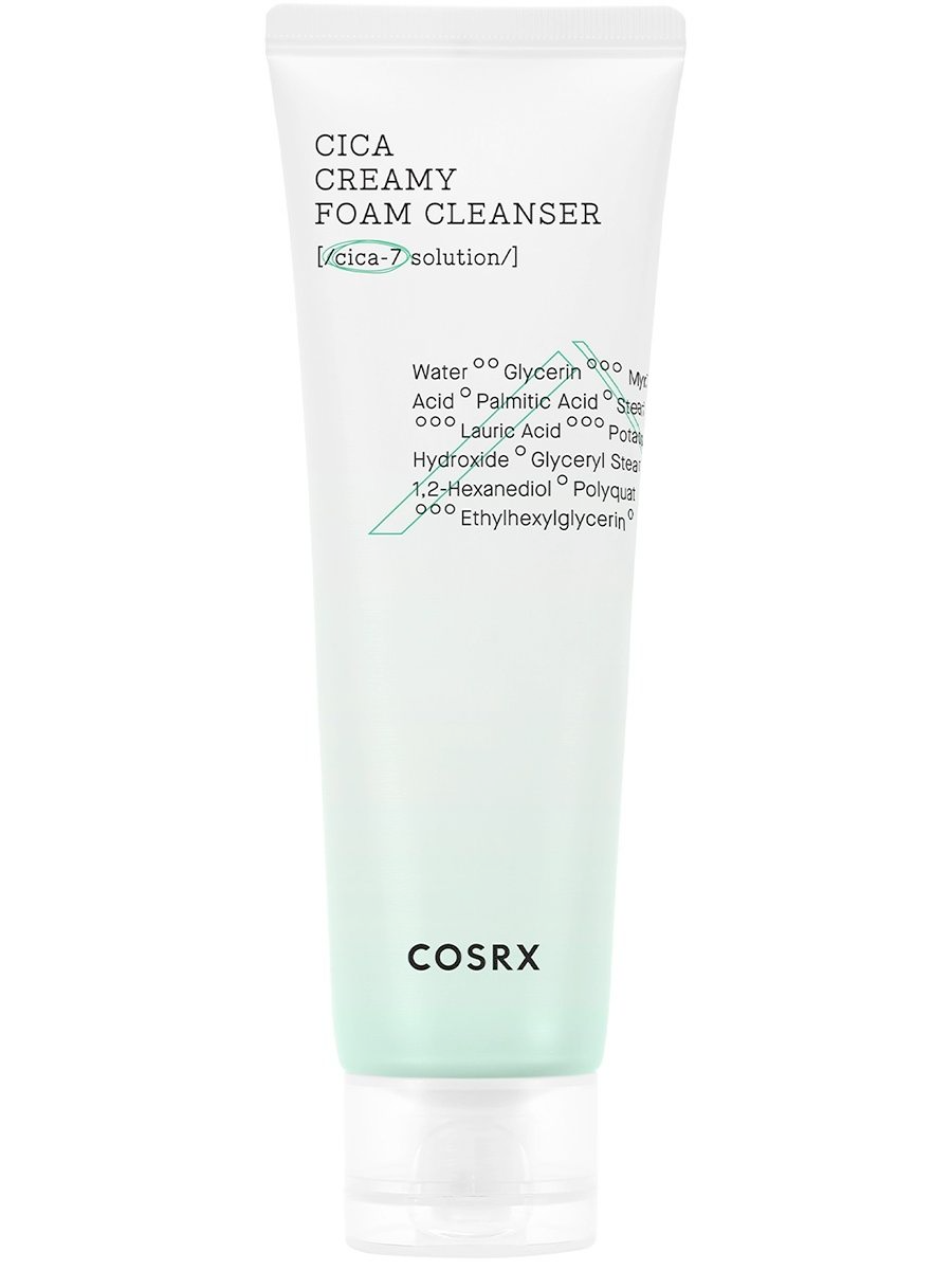 Пенка для лица кремообразная с центеллой азиатской Cosrx Pure Fit Cica Creamy Foam Cleanser, 150 мл