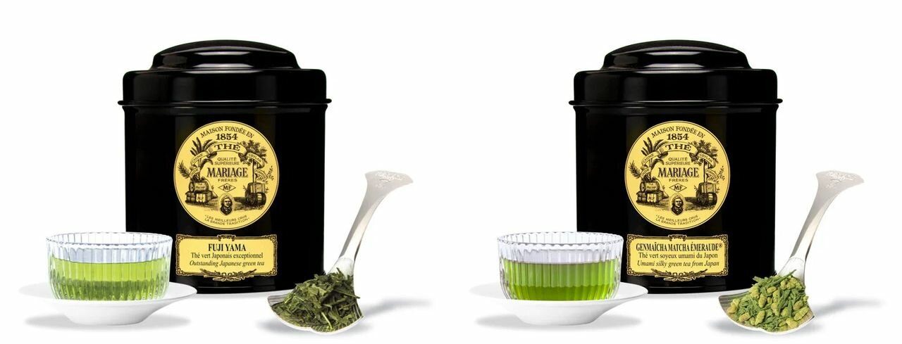 Набор листового чая Mariage Freres (GENMACHA MATCHA EMERALD и FUJI-YAMA) 2шт