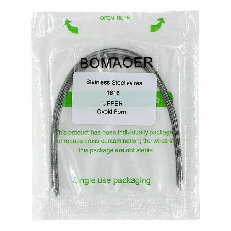 Стоматологическая Ортодонтическая Арка из нержавеющей стали, прямоугольная форма Ovoid, 10 шт. архидов для кронштейнов, стоматологические материалы, стоматология