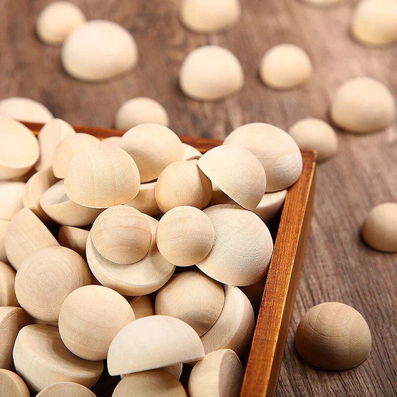 Натуральные деревянные бусины для рукоделия 50mm 1pcs