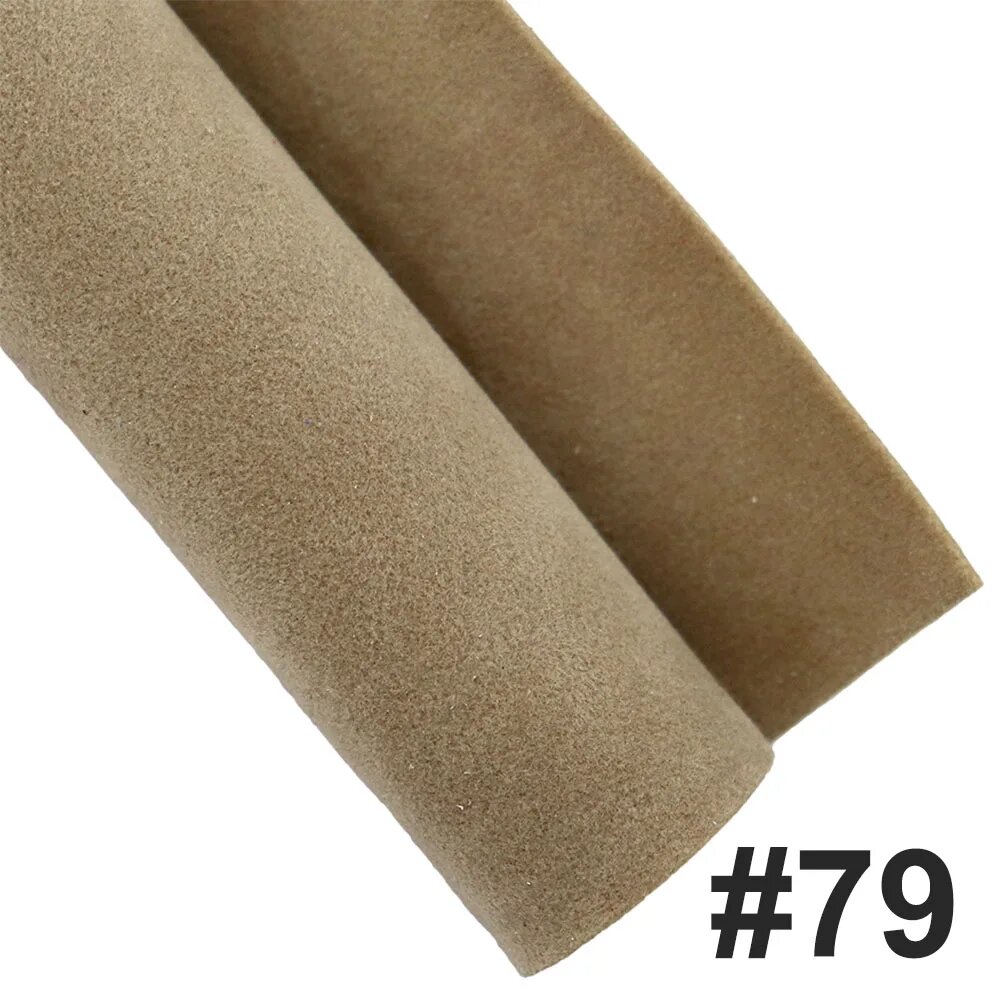 Искусственная кожа Honghuxing, двухсторонняя бархатная Бежевый, Рулон 20 х 120 см, H0608-79