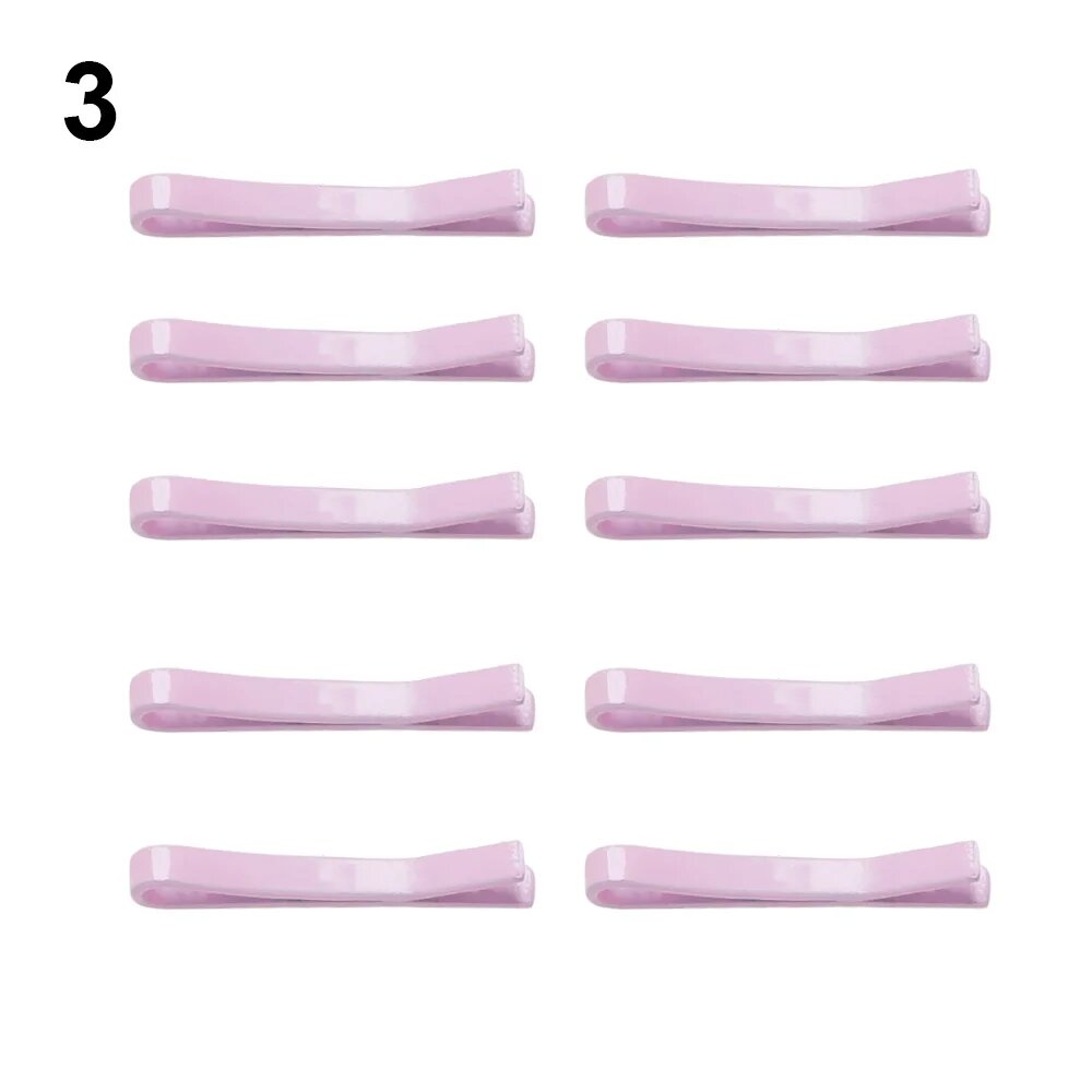 Розовые зажимы для волос 10 шт. Color: Розовый, Color: 3