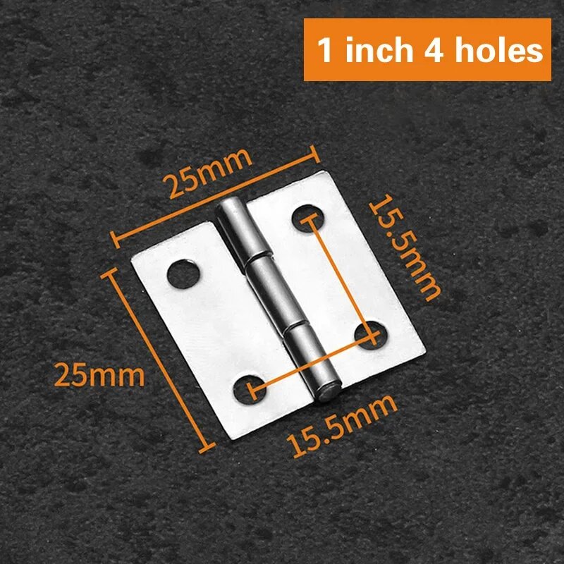 Мини-петли из нержавеющей стали 2 шт. 1 inch 4 holes