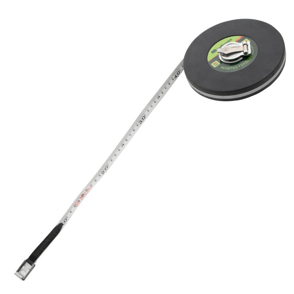 СИБРТЕХ Рулетка геодезическая 30 м х 13 мм, закрытый корпус, фибергласовая лента Сибртех, ( 31262 )