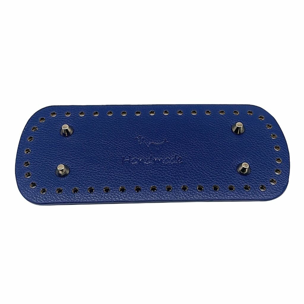 Дно сумки ручной работы с 44 отверстиями, кожаное овальное круглое основание, аксессуары для вязания крючком сумок, ведро