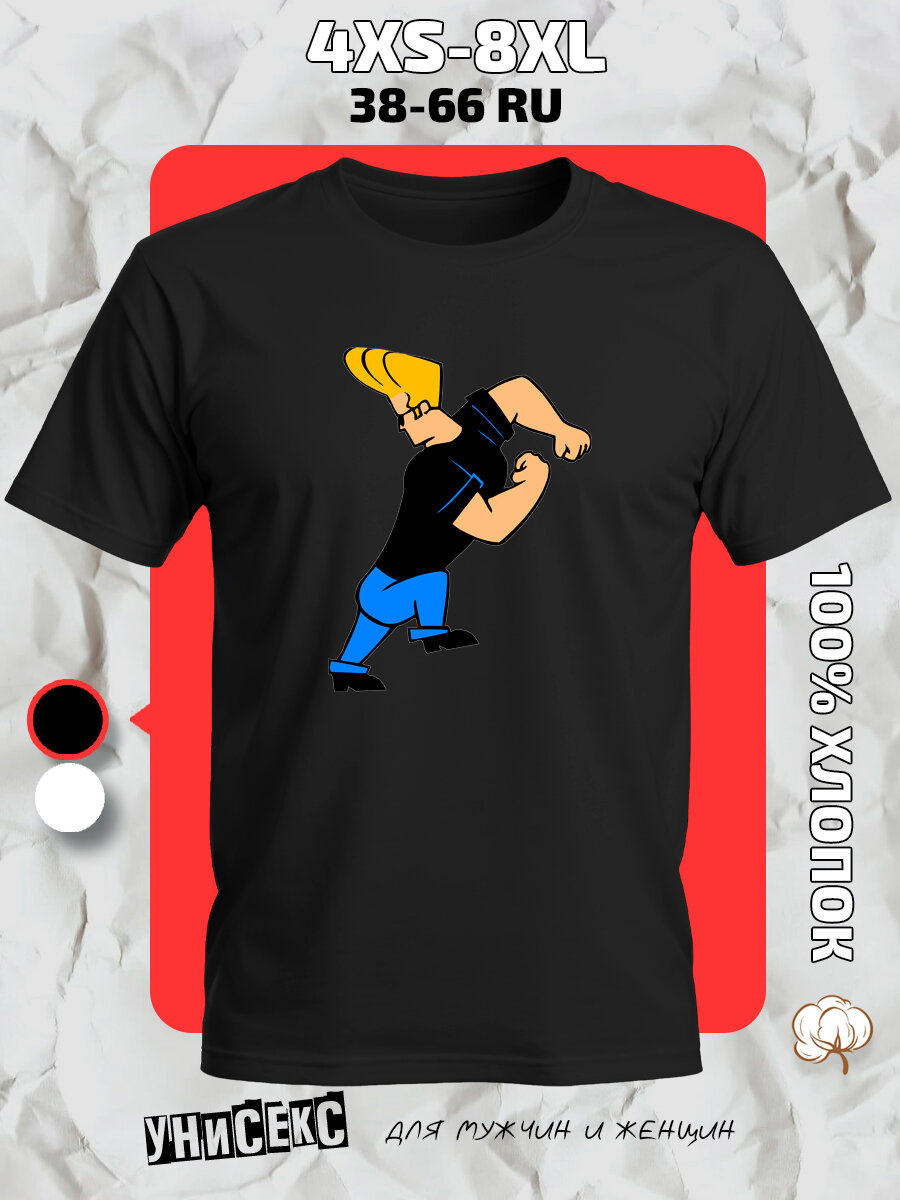 Футболка с принтом Джонни браво Johnny bravo