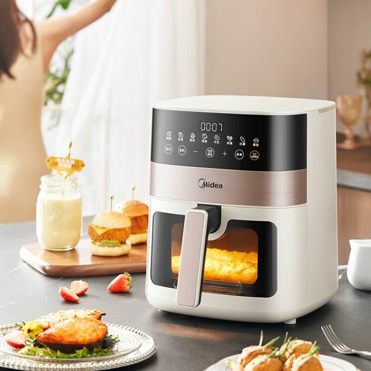 Midea MF-KZC6381 воздушная фритюрница, 6,3 л, 1500 Вт, 9 в 1