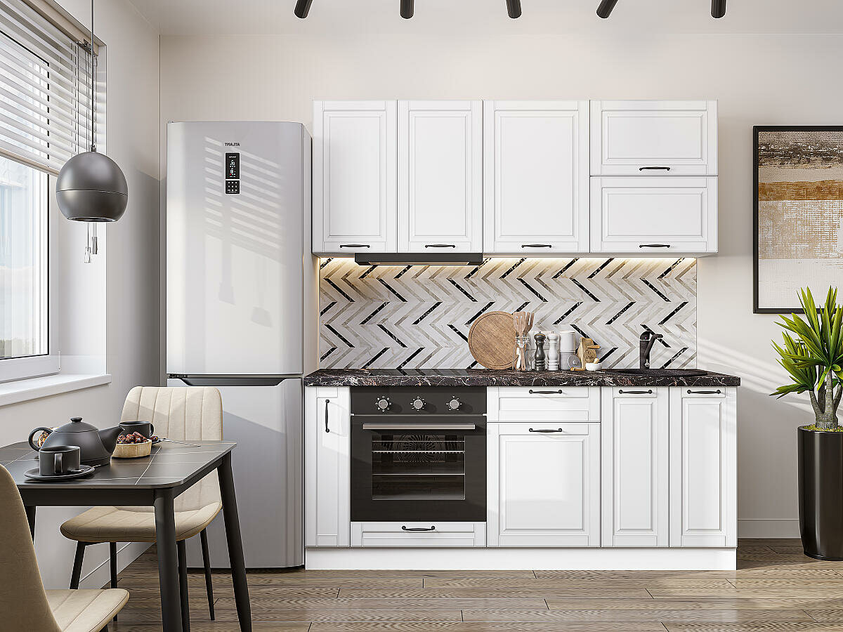 Кухонный гарнитур Дублин Special White, 1900 мм