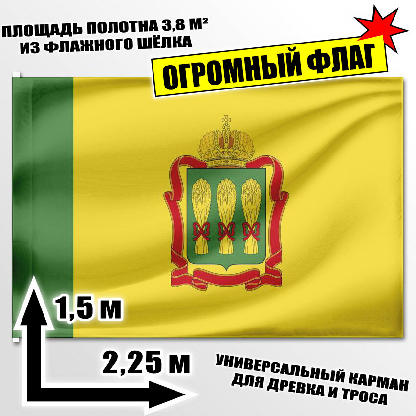 Флаг огромный Пензенской области 225x150 см