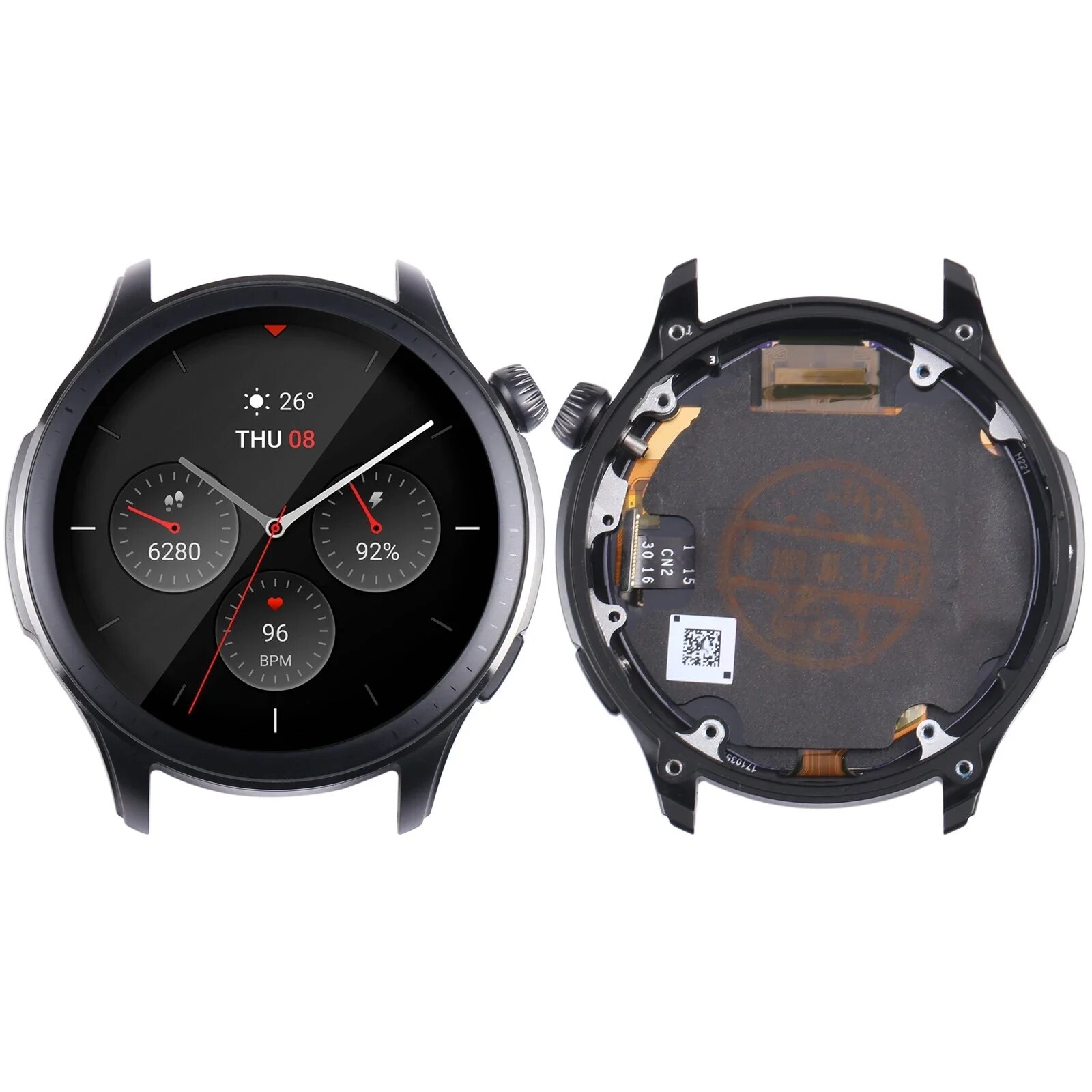 Сенсорный ЖК-дисплей для Amazfit GTR4 A2165 A2166, дигитайзер в сборе с запасными частями в Black