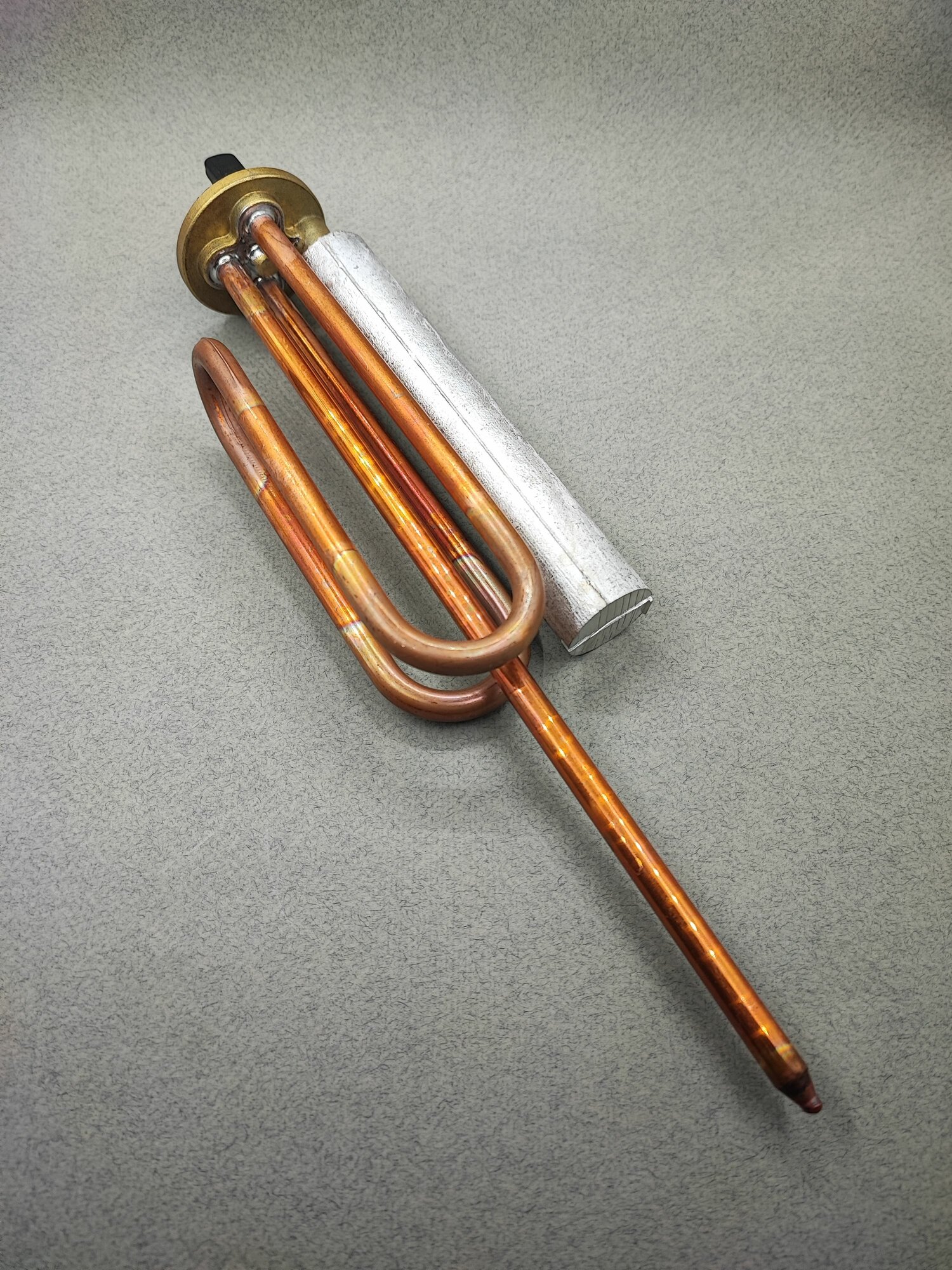 Комплект ТЭН водонагревателя Ariston 1500W с анодом и прокладкой, фланец RCA 48 мм