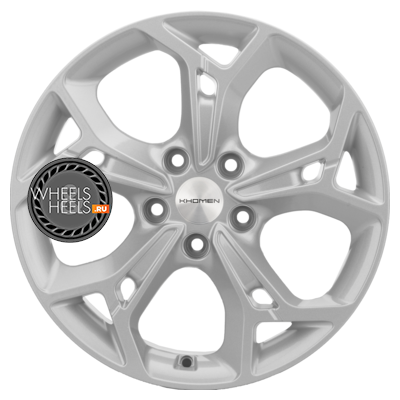 Диск автомобильный литой Khomen Wheels KHW1702 (Changan CS35/CS35 Pro) 17x7 5x110 et46 dia63.3 F-Silver