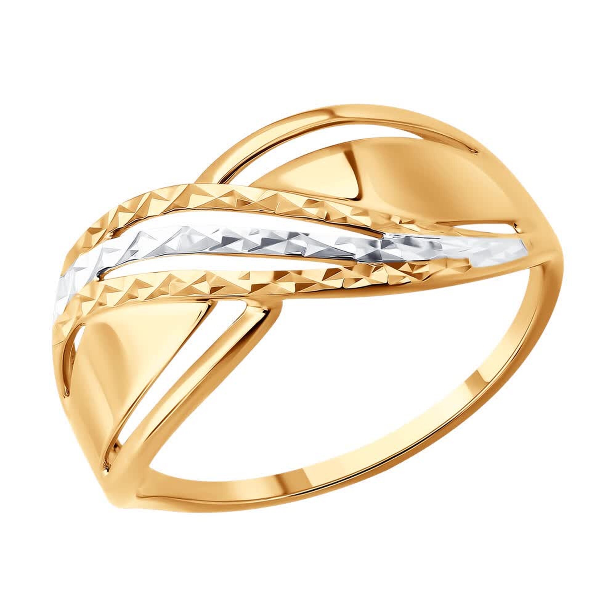 Кольцо, красное золото, 585 проба