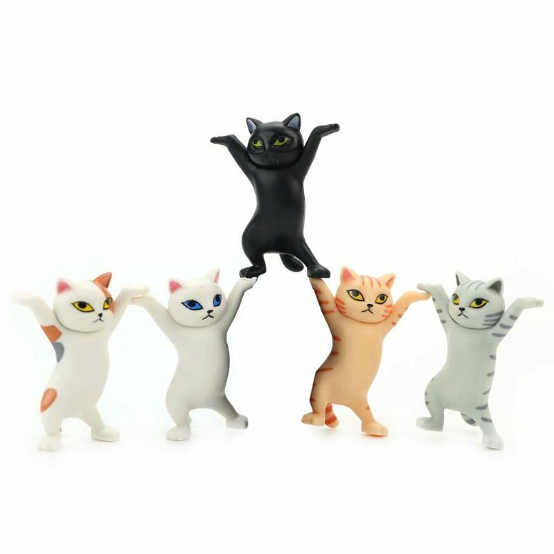 5 шт, аниме-фигурка Bearers Kitty, реалистичная фигурка для кошки, милые лица, интерактивный автомобильный декор, милая капсула