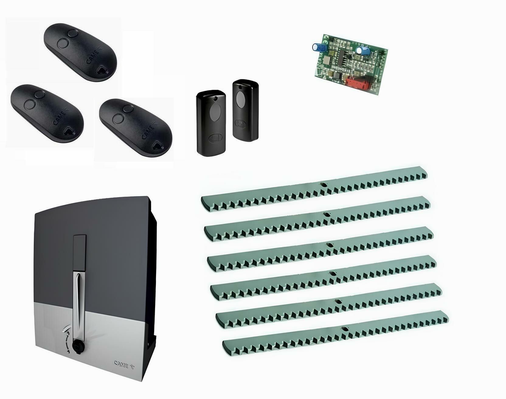 Автоматика для откатных ворот BXL04AGS KIT6-F-Т3, комплект: привод, радиоприемник, 3 пульта, фотоэлементы, 6 реек