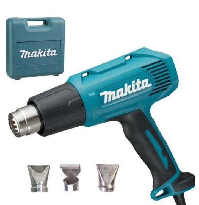 Фен Makita HG5030K Потребляемая мощность - 1,6 кВт Тип инструмента - Сетевой Страна происхождения - Китай