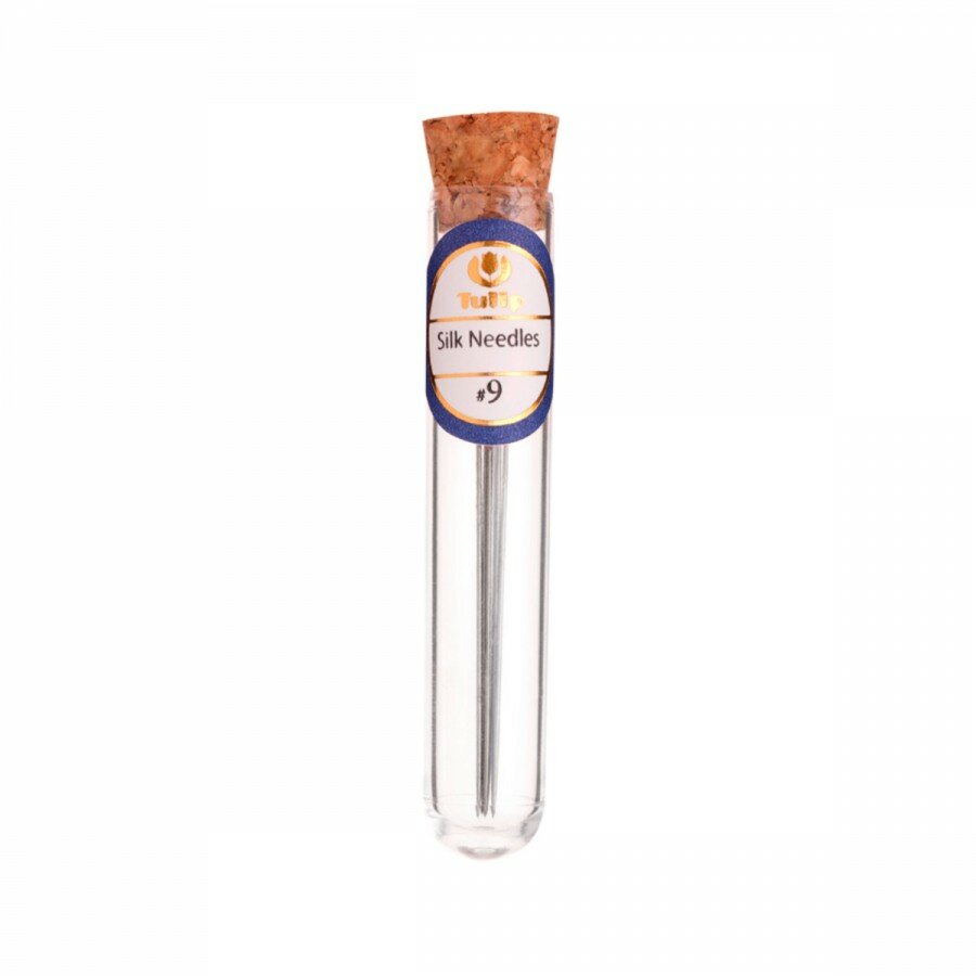 Иглы ручные для шелка, размер 0,56*36,4мм (N 9), сталь, 6 шт в упаковке, Tulip, THN-045e